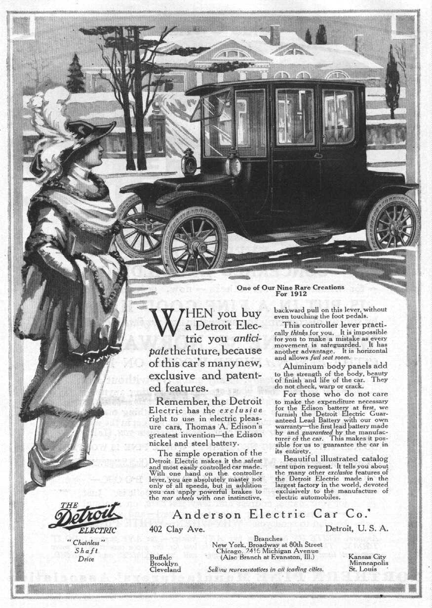 Ford A Team Canarias: Detroit Electric Model D de 1910