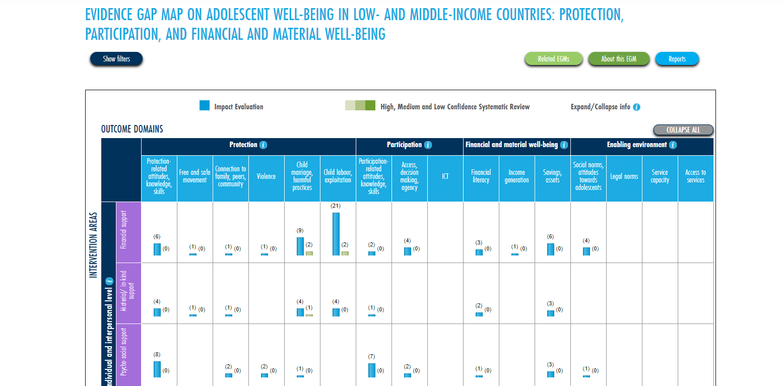 Studielandschap Sociale School Heverlee: Evidence Gap Maps Unicef
