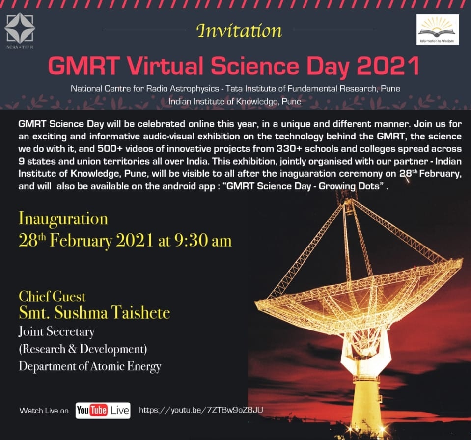 GMRT Science Day 2021 | Online Shikshak ASB