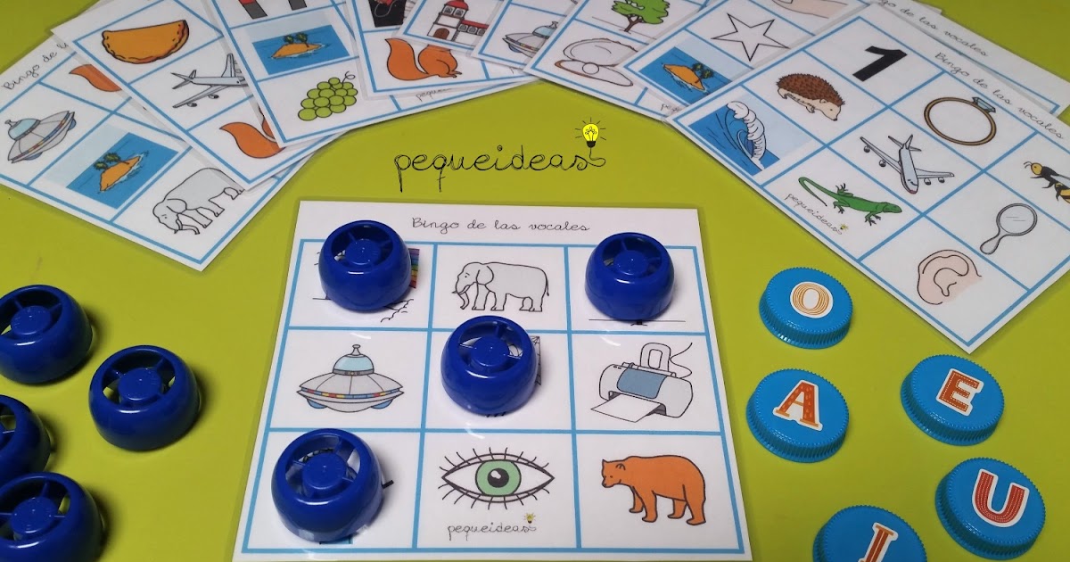 ATENCIÓN A LA DIVERSIDAD: Materiales TEACCH -Bingo de las vocales