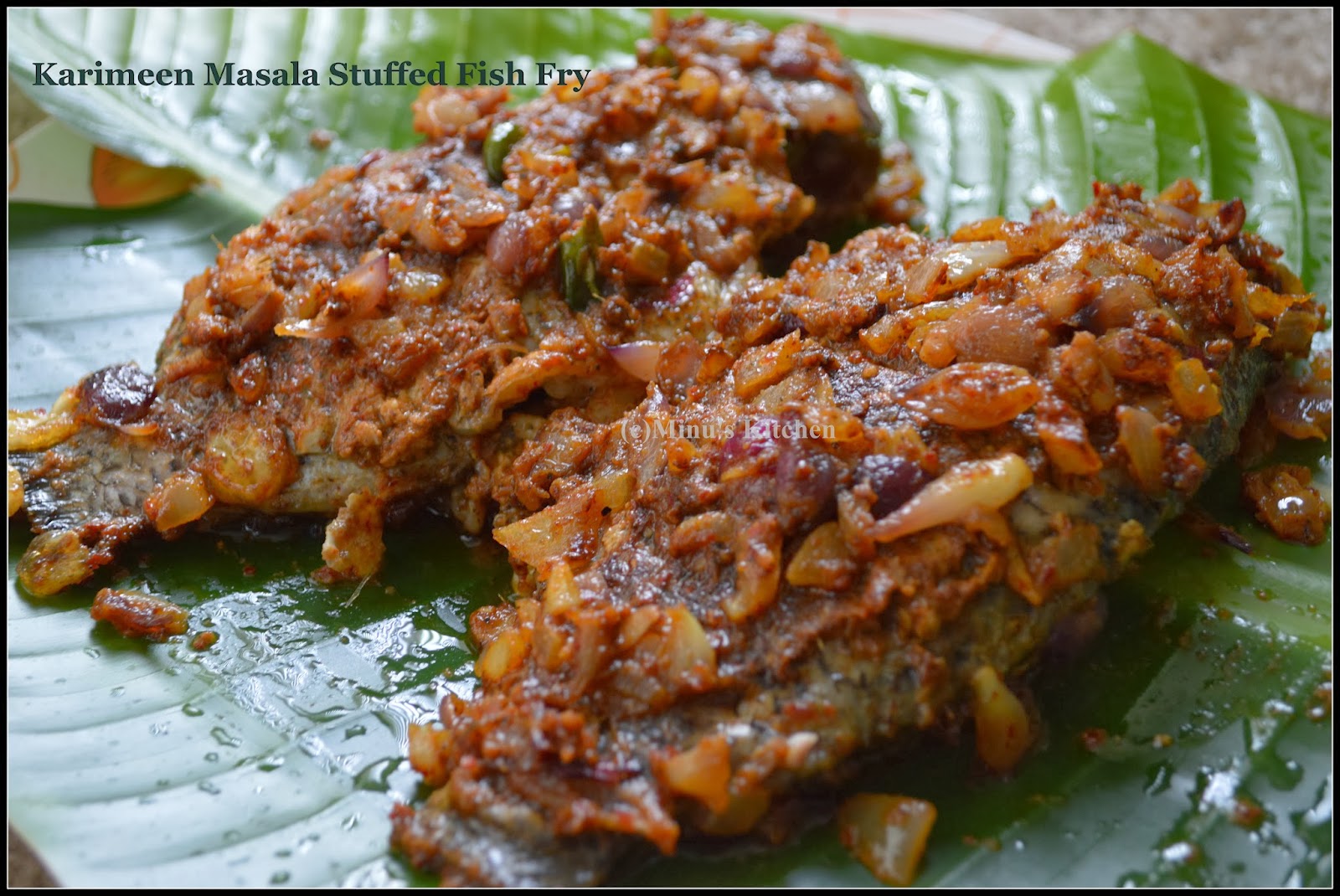 Karimeen Masala Stuffed Fish Fry ~ Minu's Kitchen
