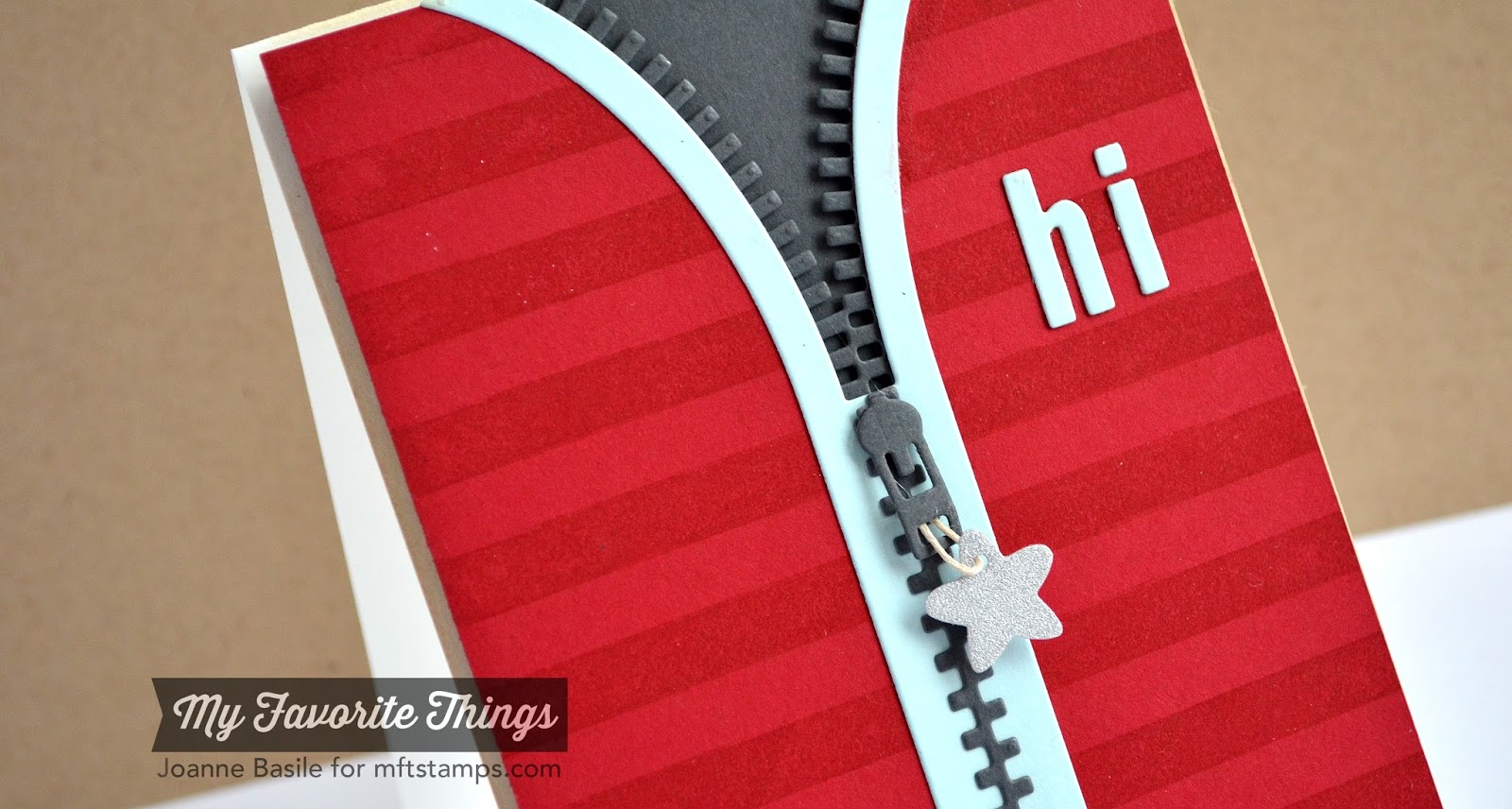 ...just a little something....: Zip It Up with MFT's Zipper Die-namics