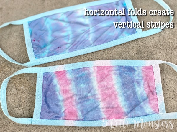5 Little Monsters: How to Tie-Dye Face Masks