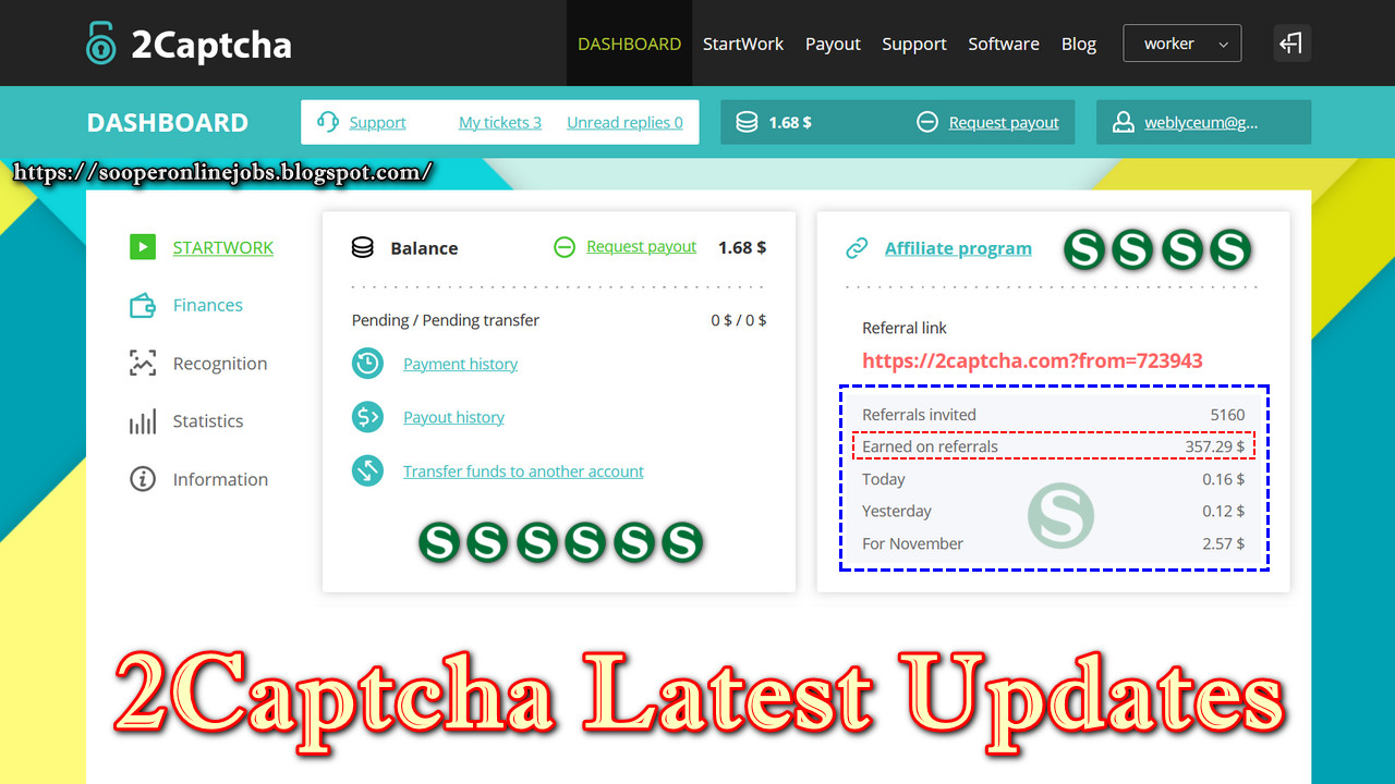 2Captcha New Update 18-Nov-2020 || Make Money Online || 2Captcha ...
