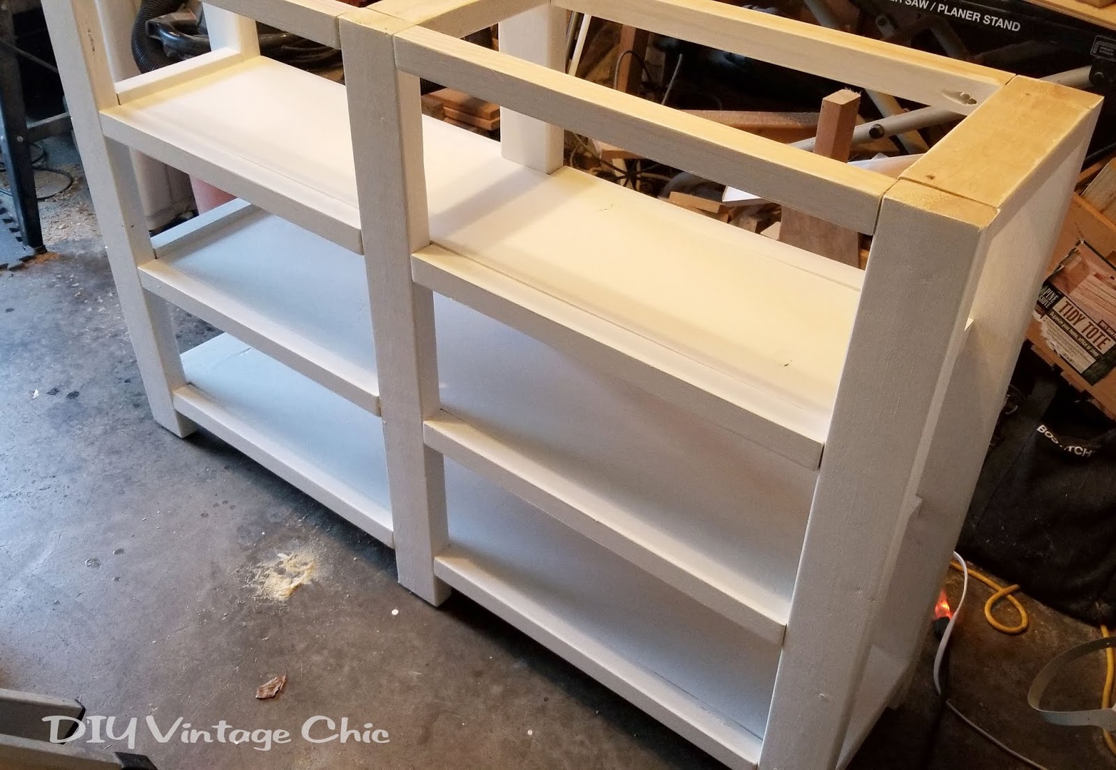 DIY Wine Crate Console Table