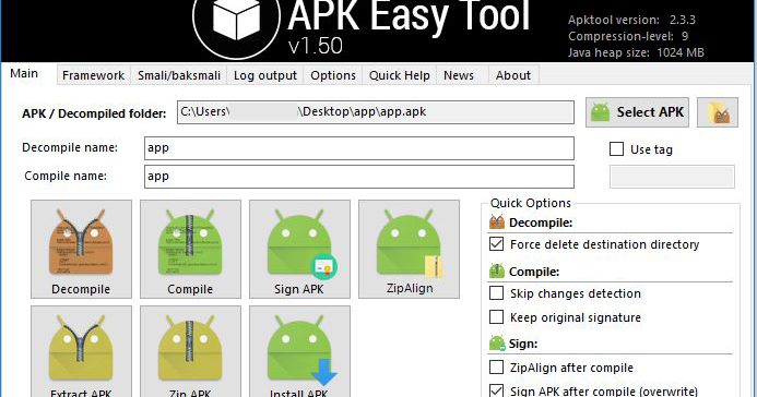 برنامج APK Easy Tool للتعديل على تطبيقات الأندوريد بسهولة