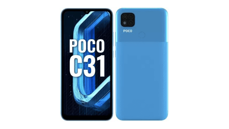 POCO releases C31 budget phone with MTK Helio G35 SoC