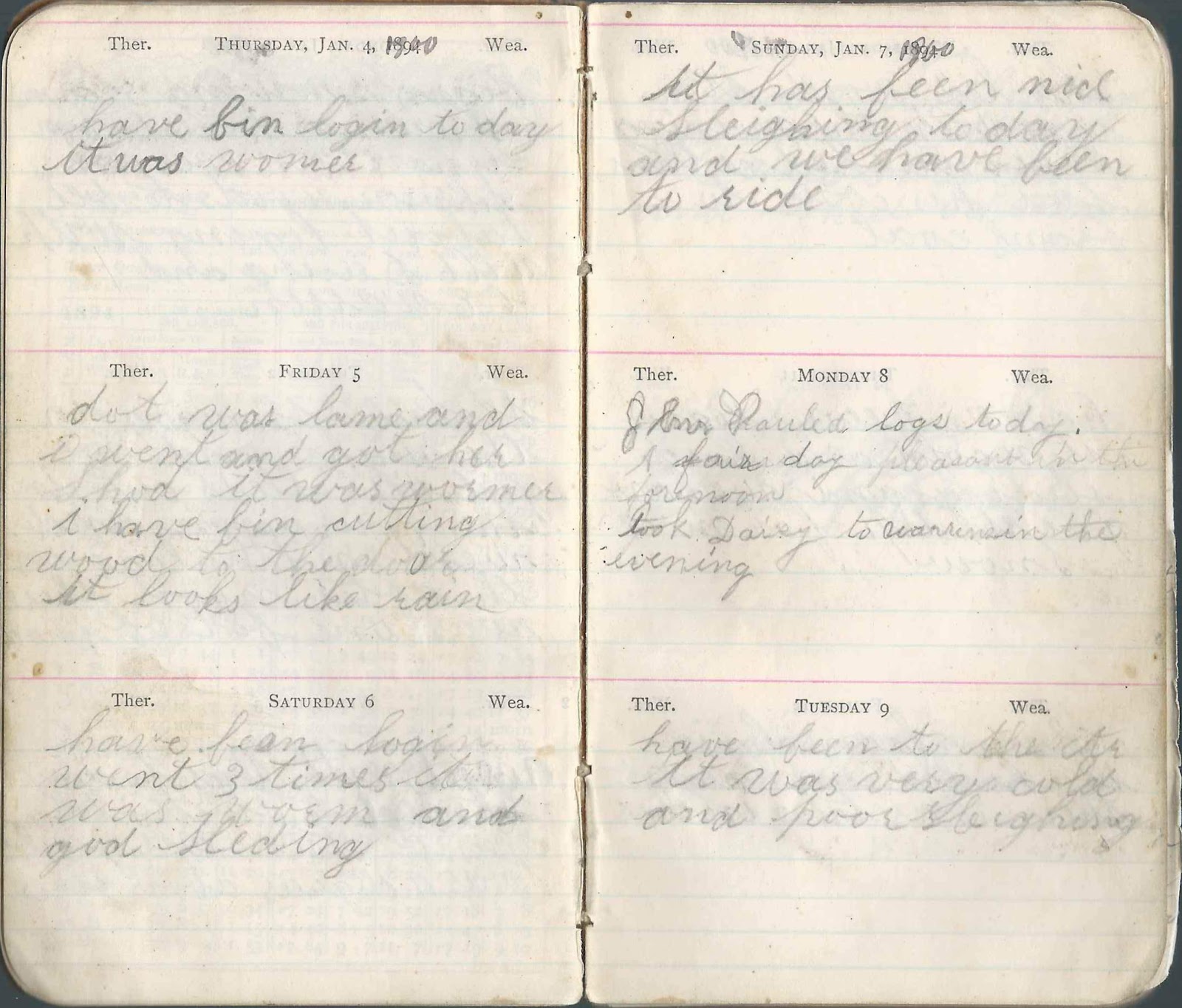 Heirlooms Reunited: January Entries in the 1900 Diary of John Foss ...