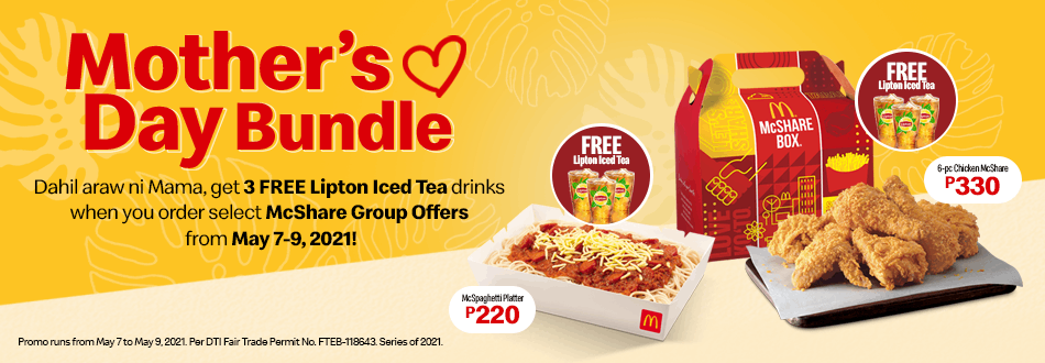 Manila Shopper: McDo Mother's Day 2021 Promo