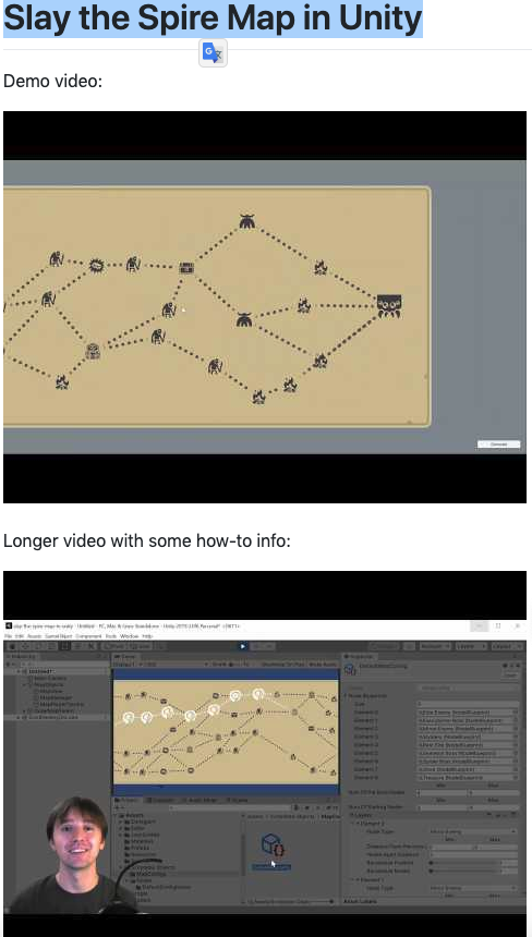 Caldelta Note: Slay the Spire Map in Unity