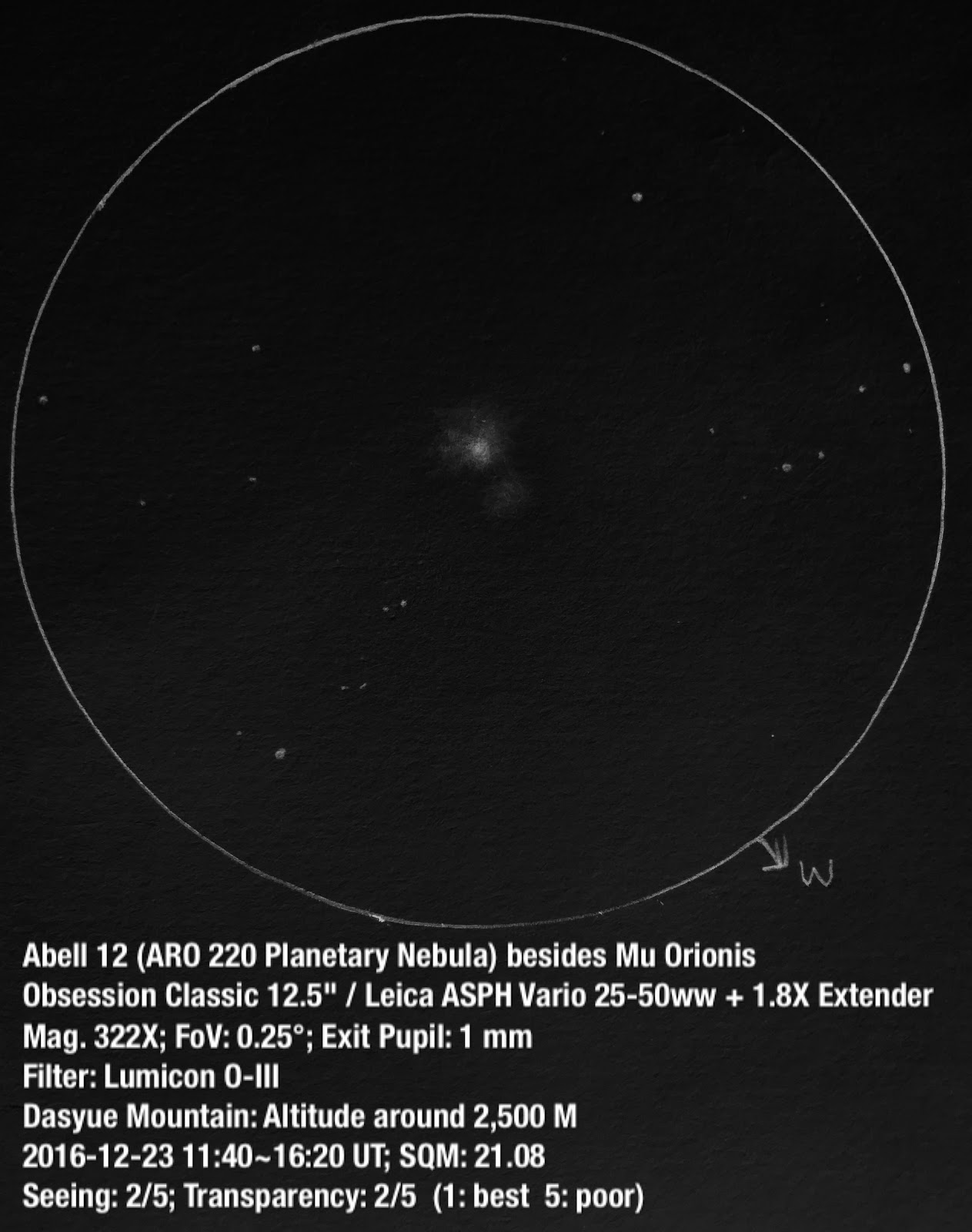 Practice: 轉彎的銀河 -- B33/IC 434; Abell 12; Sh 2-185 (IC 63/59)