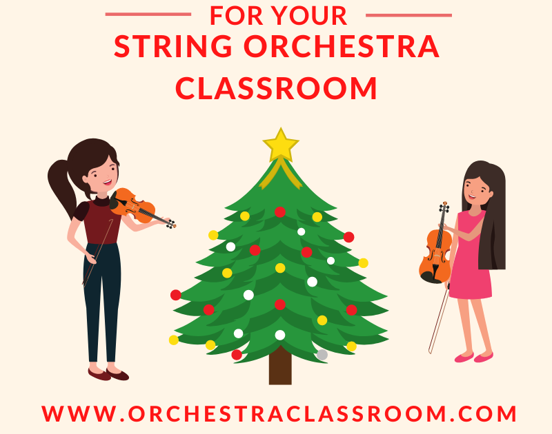 Orchestra Classroom: Christmas Activity for beginning string orchestra