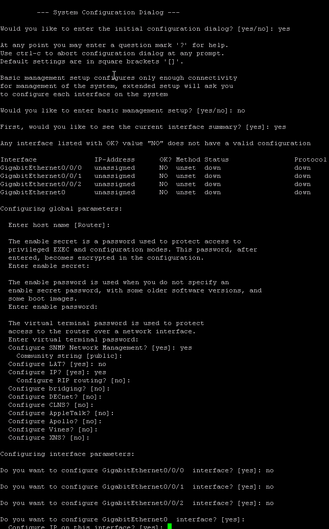 IT Infrastructure: Cisco ISR Project - ISR 4331 base config (5 of?)