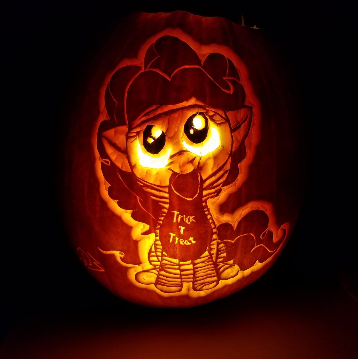 My Little Pony Pinkie Pie Pumpkin Stencil