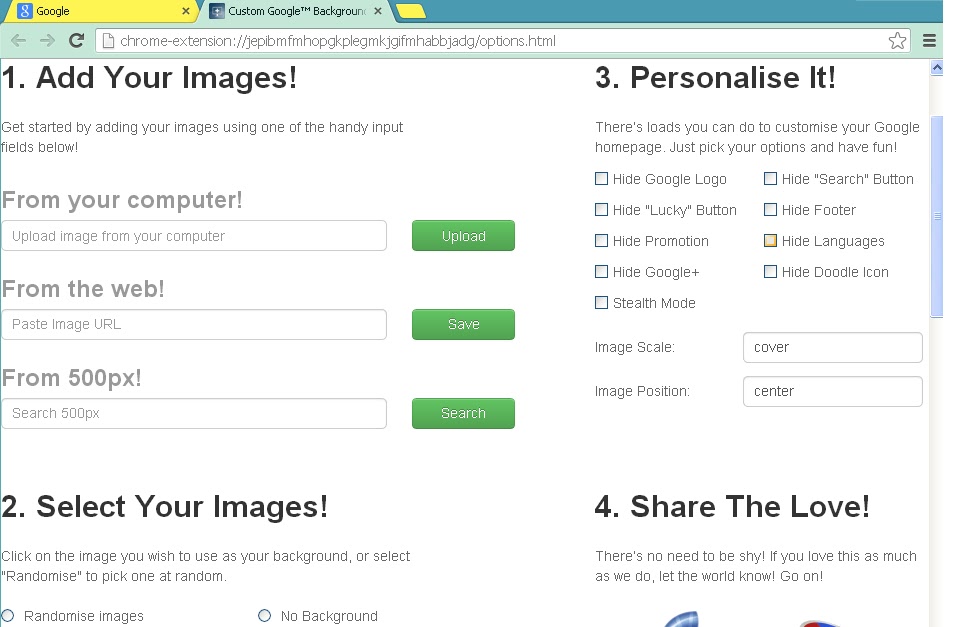 Flying in a Blue Dream: SET YOUR OWN IMAGE AS GOOGLE HOMEPAGE ...