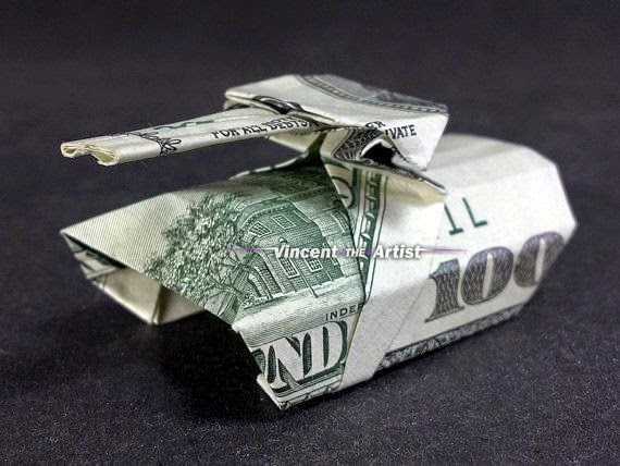 origami army tank ~ origami instructions art and craft ideas