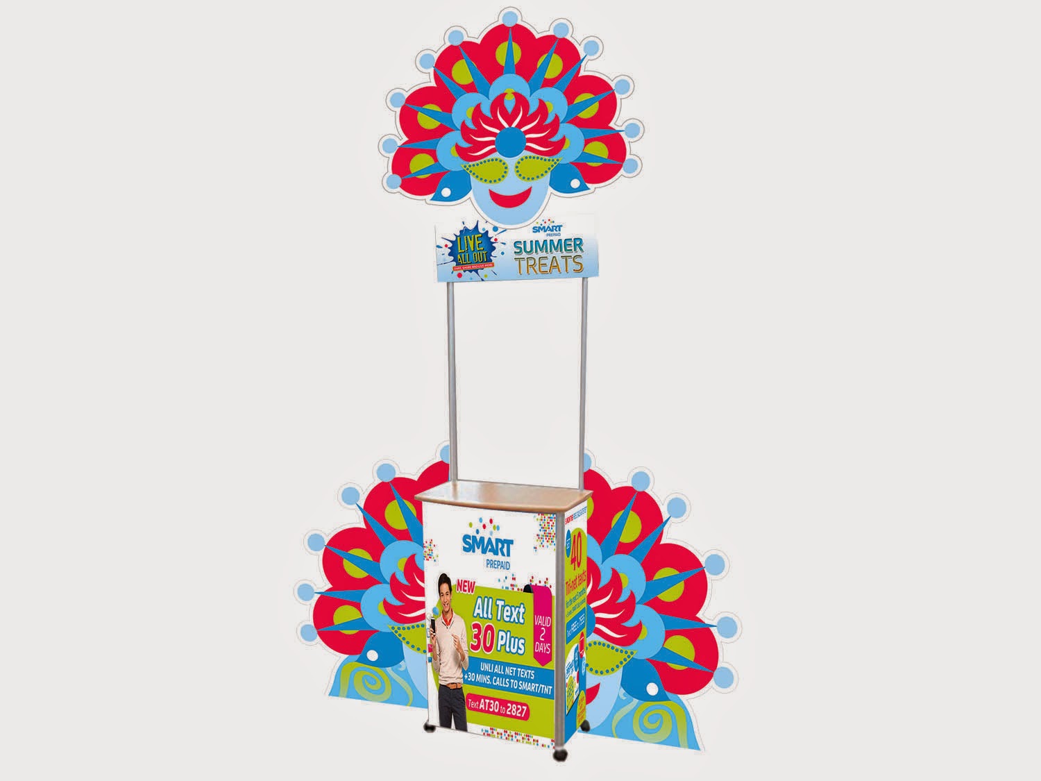 My Portfolio: Masskara Festival Booth Setup