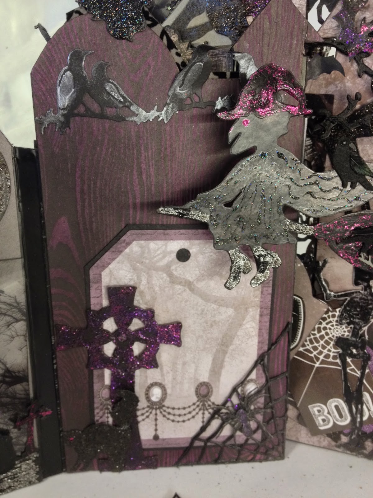 Recollections spooky castle Halloween mini album | annes papercreations ...