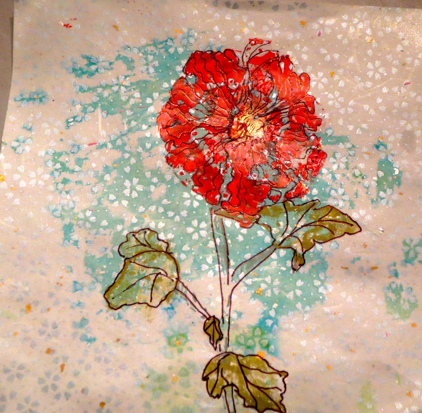 Creative Expressions: Paint Transfer Technique