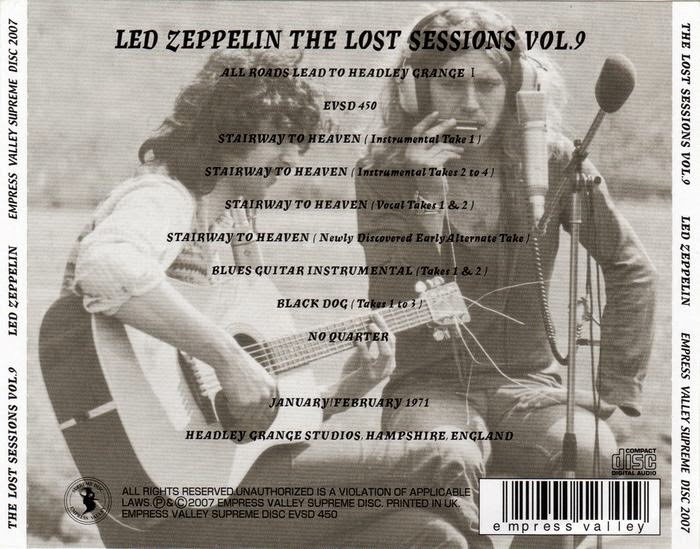 Led Zeppelin Bootlegs: Led Zeppelin - The Lost Sessions Vol. 9 (2007) FLAC
