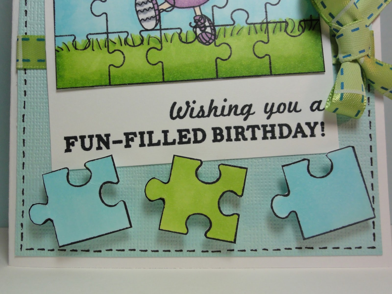 The Cricut Bug: Puzzle Birthday Card