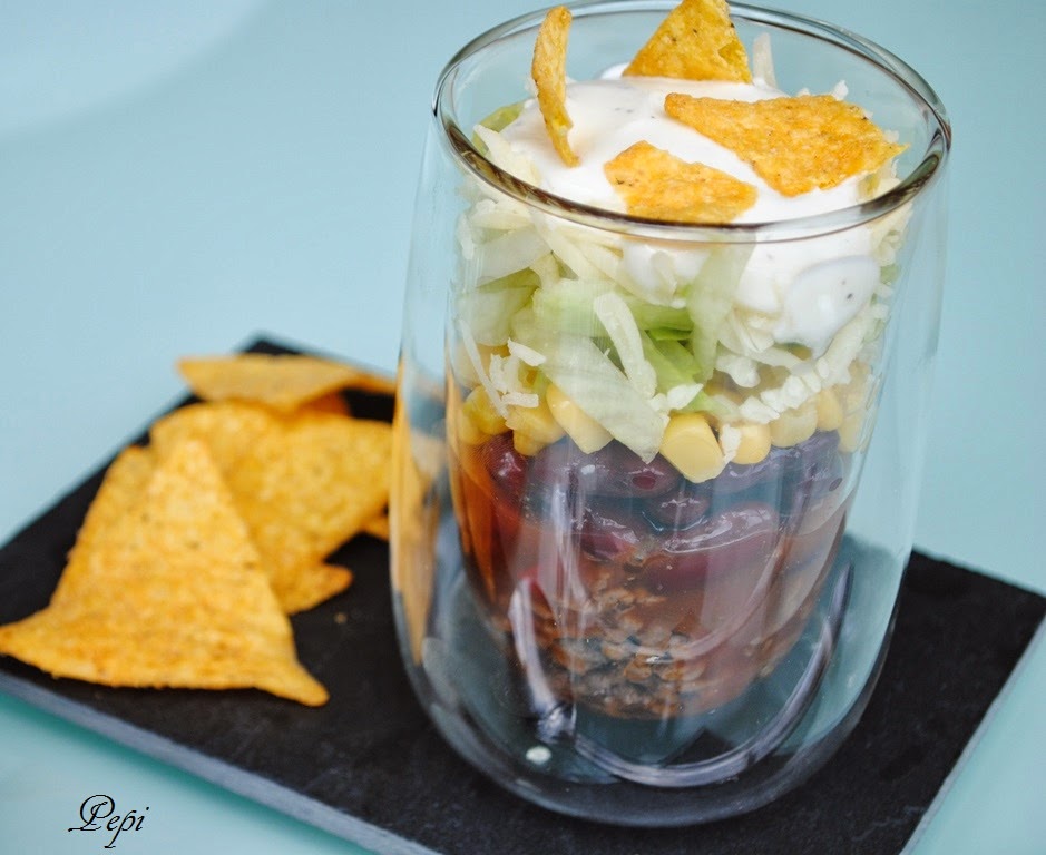 Sopa de Sopa : Ensalada Mexicana en vaso