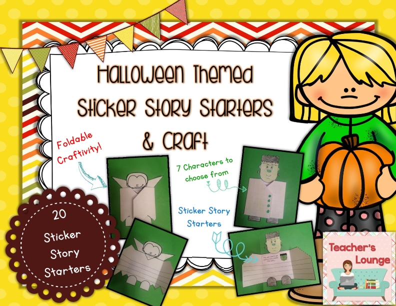 Teacher's Lounge: Halloween Sticker Story Starters Craft