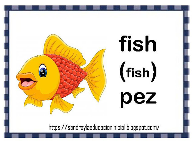 16 LÁMINAS DE ANIMALES PARA APRENDER EN INGLÉS