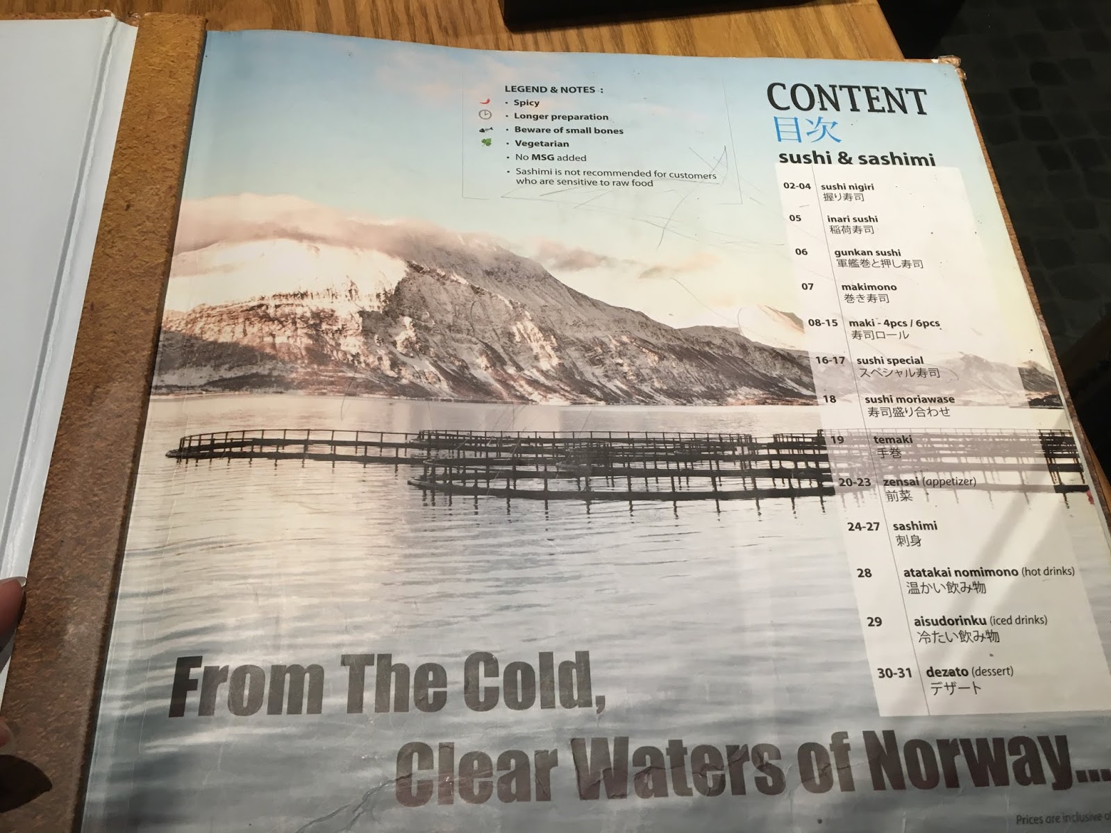 Excapade Sushi Miri Menu with Price Part 1 - Miri Food Sharing