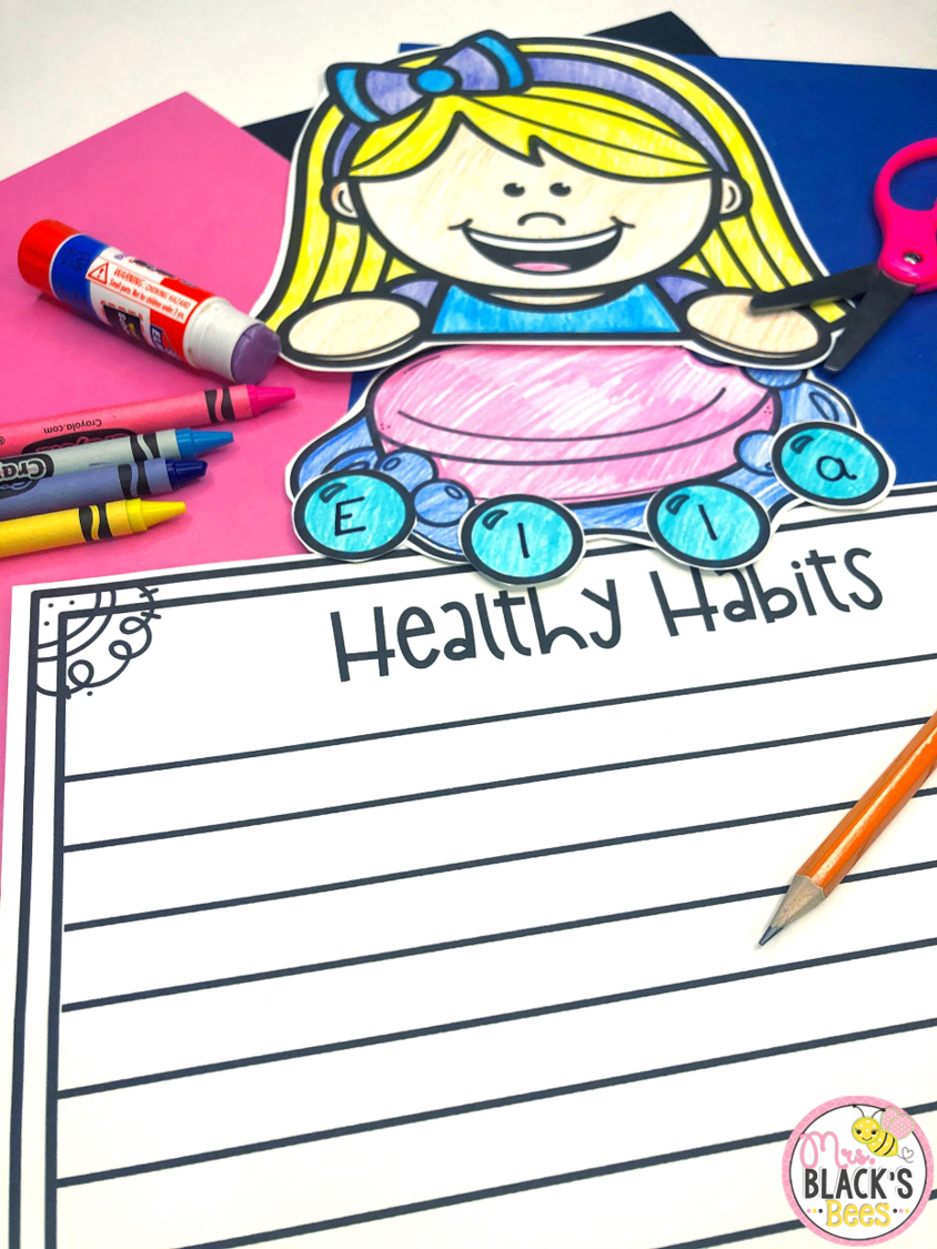 Healthy Habits Bulletin Board and Craft | Mrs. Black's Bees