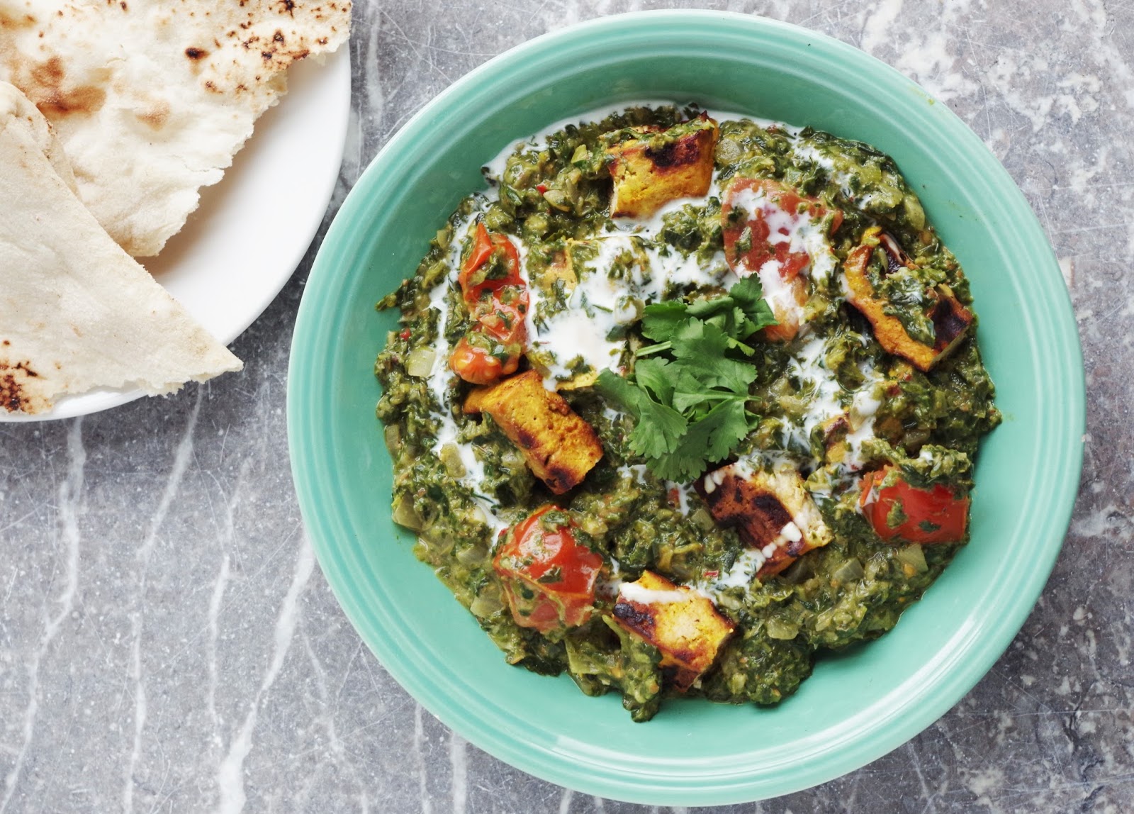 Vegan Saag Paneer (Tofu) |Euphoric Vegan