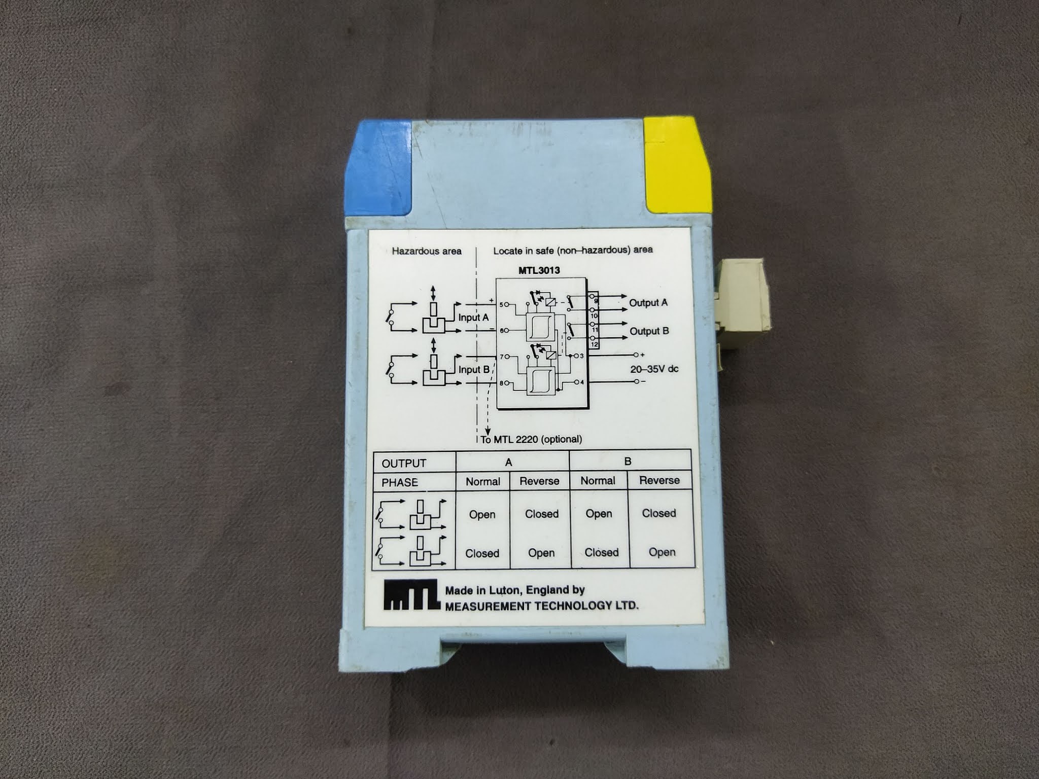 MEASUREMENT TECHNOLOGY MTL 3013 2-CHANNEL SWITCH/PROXIMITY DETECTOR RELAY