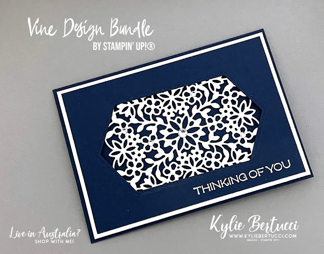 Vine Design with the Stitched Nested Label Dies - Kylie Bertucci