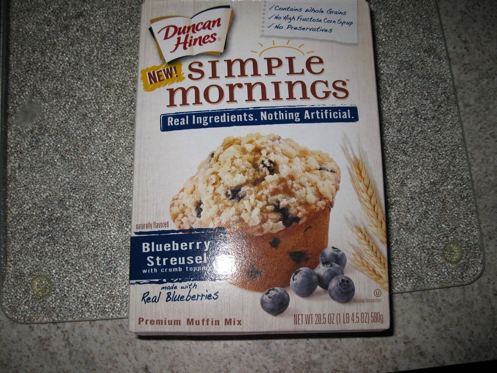 The Dining Diva: Review: Duncan Hines Simple Mornings Blueberry Muffins