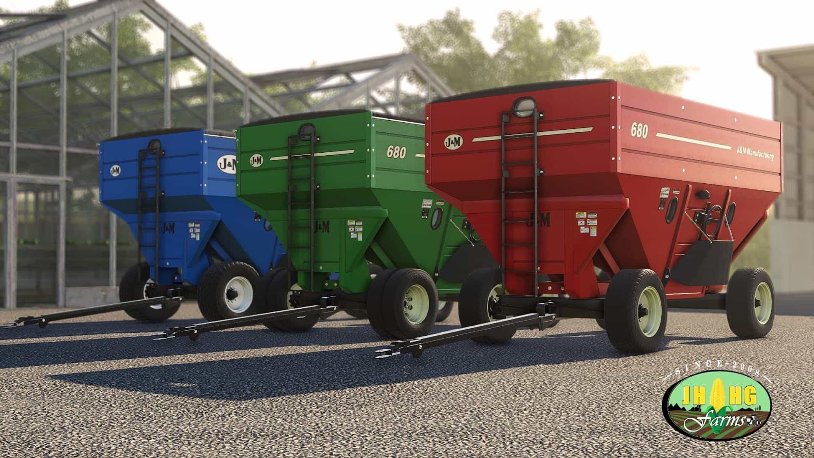 FS19 J&M 680 Gravity Wagons V2.0 - FS 19 & 22 USA Mods Collection
