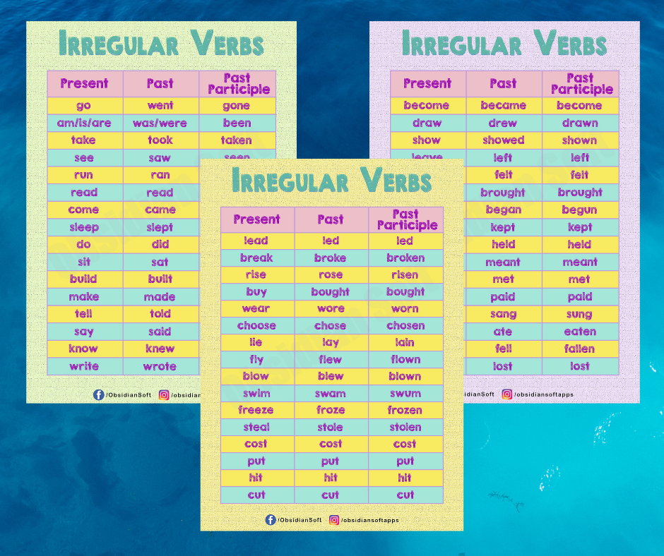 Irregular Verbs for Kids