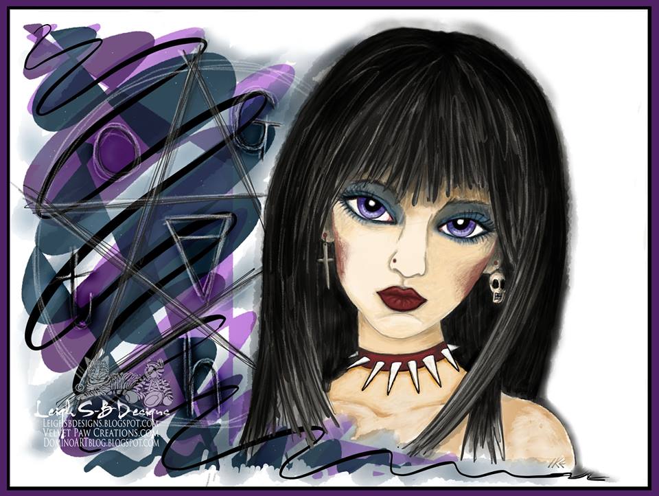 LeighSBDesigns: Vaguely Goth digi art - Forever Dark DT!