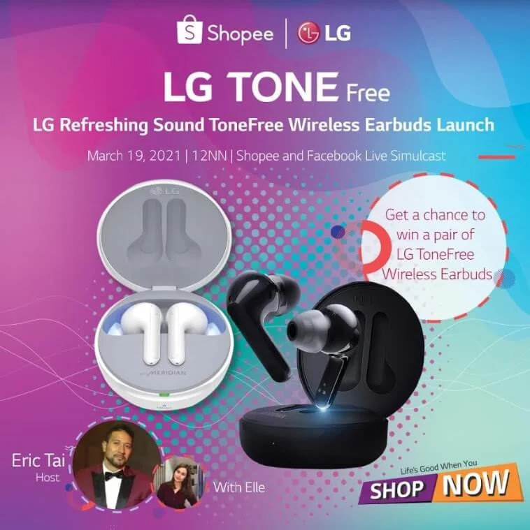 LG TONE Free Launching Live Tomorrow at LG Shopee Flagship Store; Yours ...