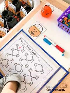 Trick or treat addition! We picked a candy bucket and solved the ...