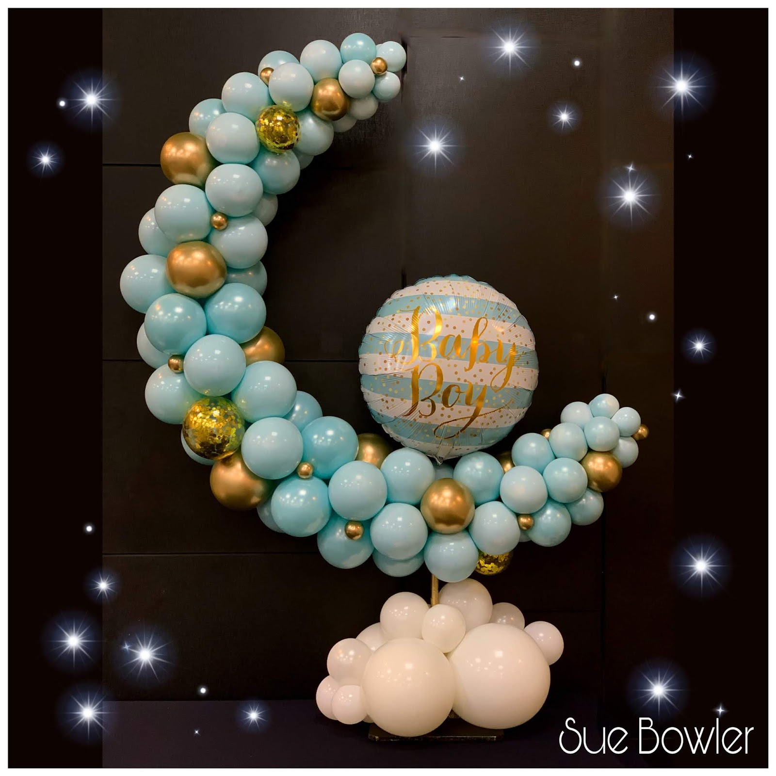 The Very Best Balloon Blog: Part 1. Baby Moon Design - Step-by-Step ...