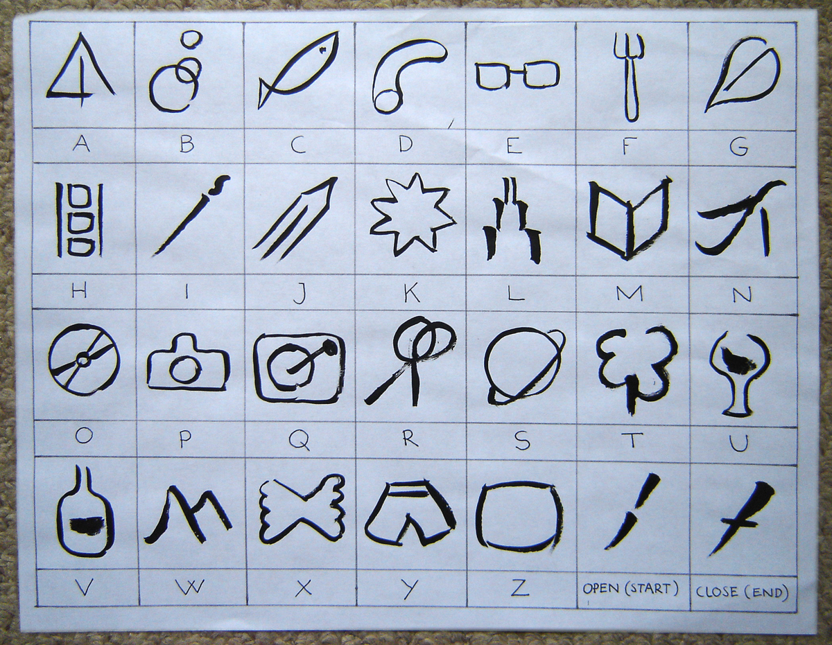 Art from the chasm: Media & Design studies: Hieroglyphics