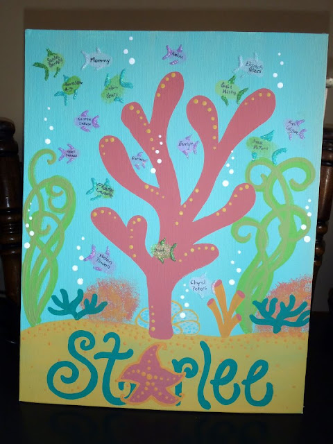 Kidspired Creations: Under the Sea Thumbprint "Coral Reef"