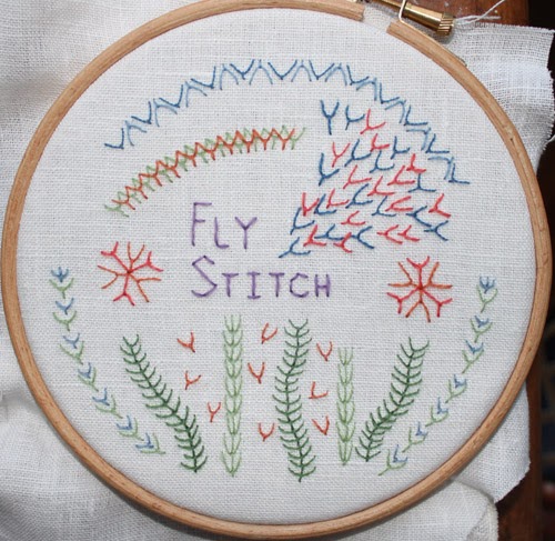The Floss Box: Fly Stitch TAST Week 1