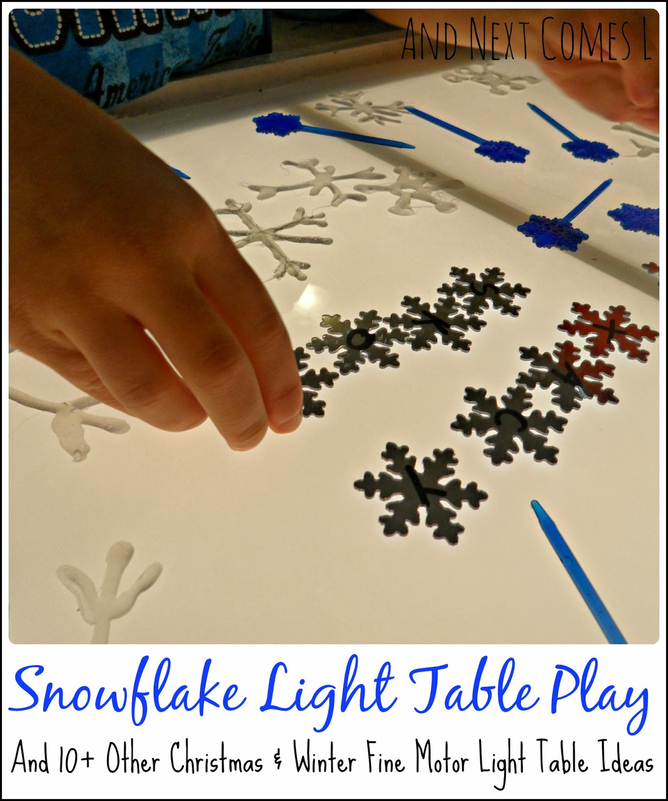 Snowflake Light Table Play & 14 Other Christmas/Winter Fine Motor Light ...