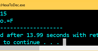 Program in C++ to Convert Decimal to Hexadecimal number Using Function