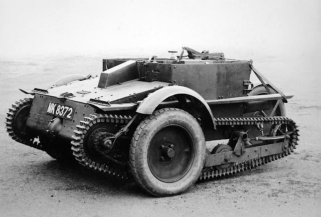 Interwar Tank Development: Carden Loyd two man wheel-cum-track, 1927
