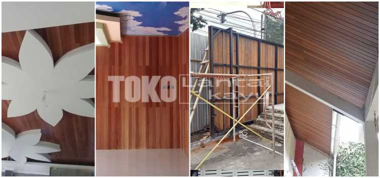 Harga Plafon Kayu Lambersering dan Biaya Pasang 2024 - Toko Lantai Kayu