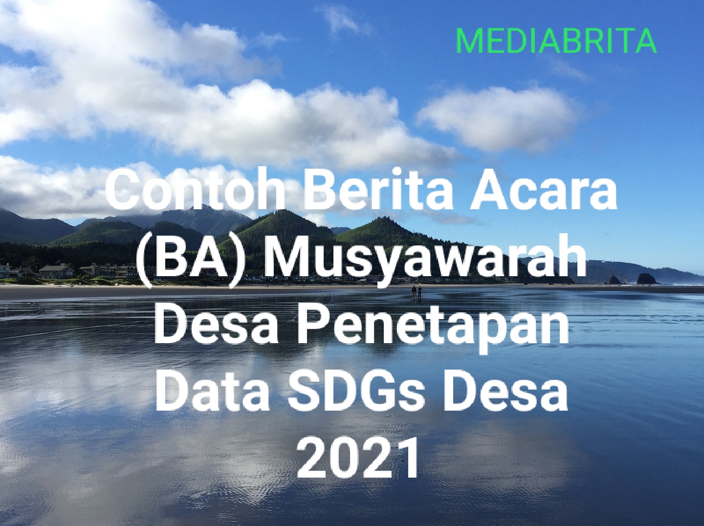 Contoh Berita Acara (BA) Musyawarah Desa Penetapan Data SDGs Desa 2021 ...