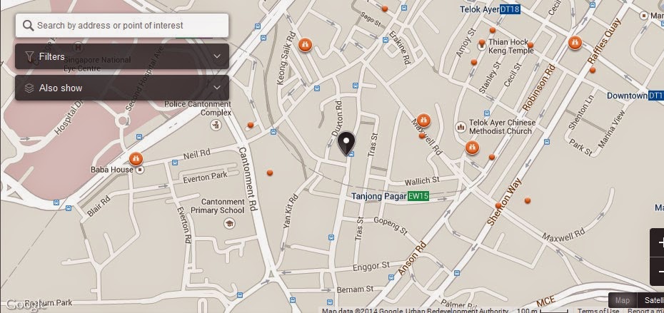 Tanjong Pagar Singapore Map - Tourist Attractions in Singapore ...