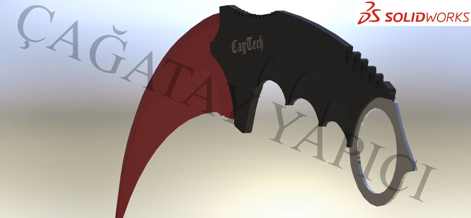 3D Drawing Archive /3D Çizim Arşivi: Karambit Knife